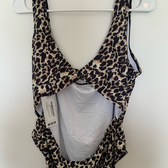 Boohoo | Swim | Plus Size Leopard Print Swimsuit Nwt | Poshmark